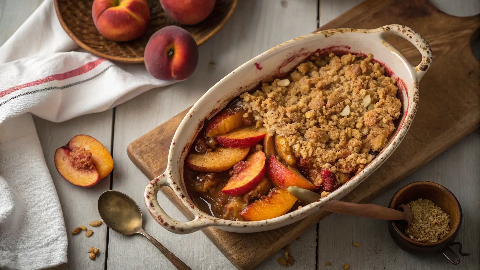 Nectarine Crisp with Maple Cinnamon Crumble That Feels Like Summer ...