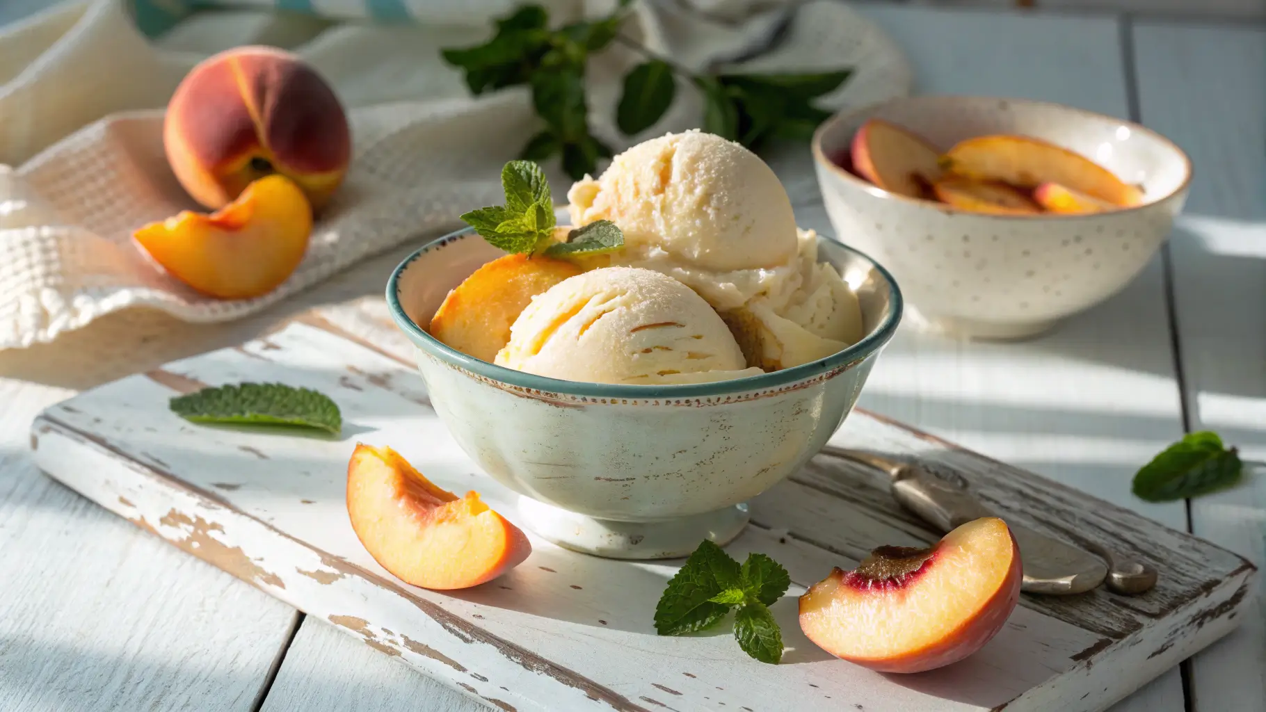 3-Ingredient Peach Ice Cream – Simple & Delicious Summer Treat ...
