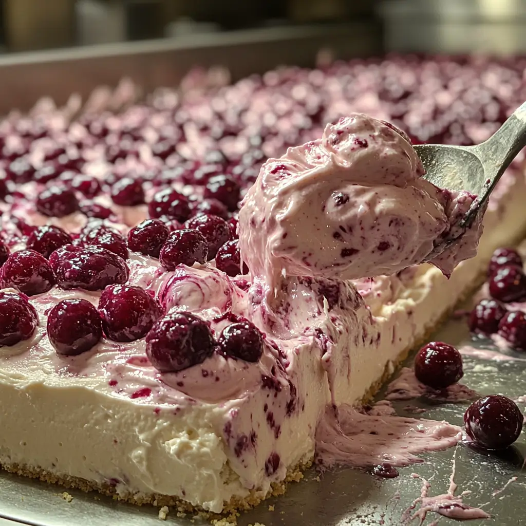 Creamy Huckleberry Cheesecake Bars with Fresh Berry Swirl - Mastered ...