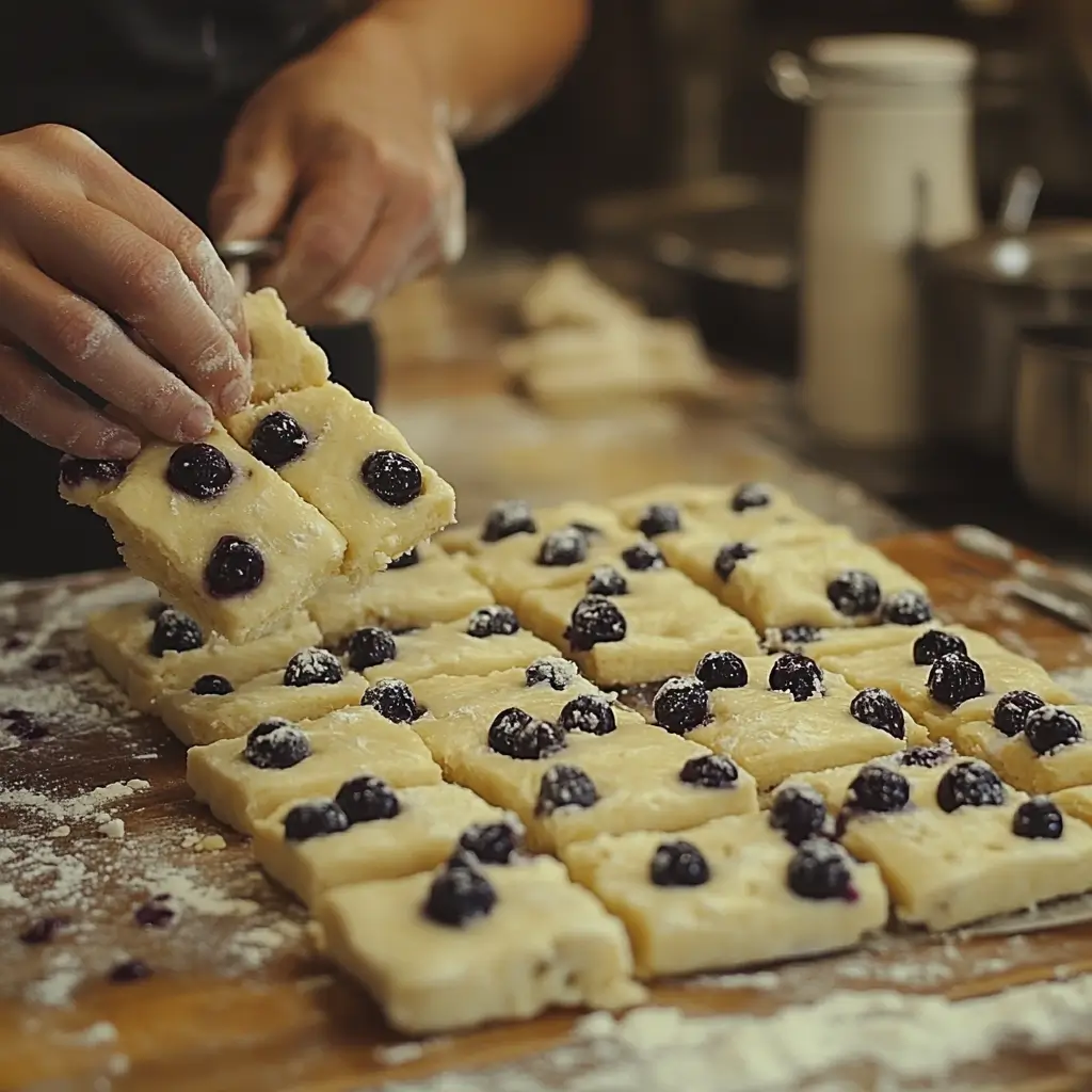 Golden Huckleberry Scones Glazed with Lemon Icing - Mastered Recipes