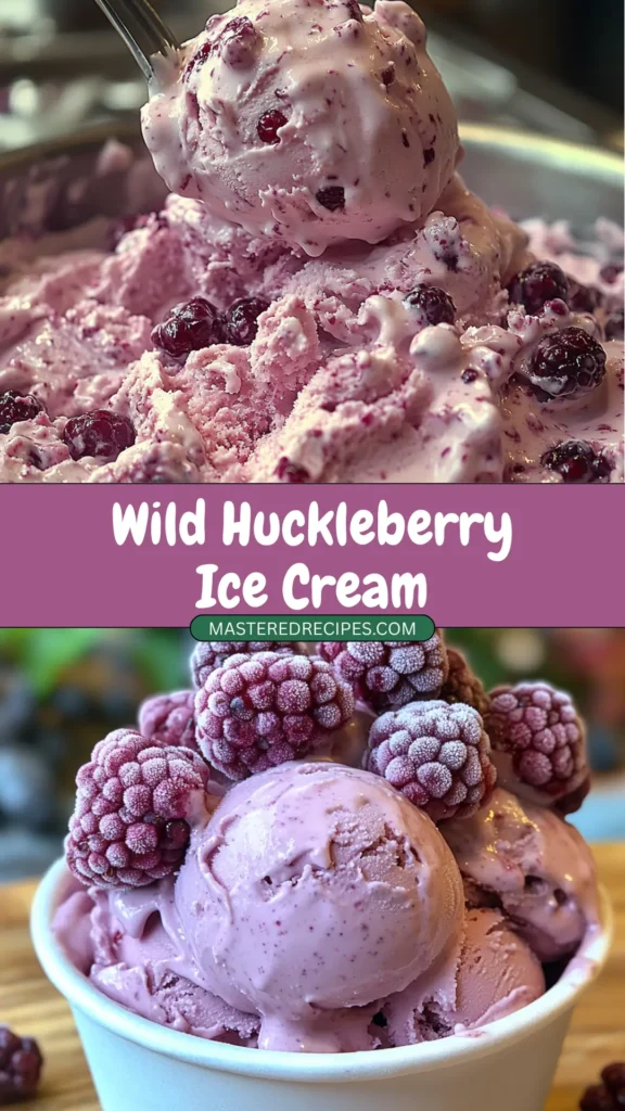 Wild Huckleberry Ice Cream – No Machine Needed! - Mastered Recipes