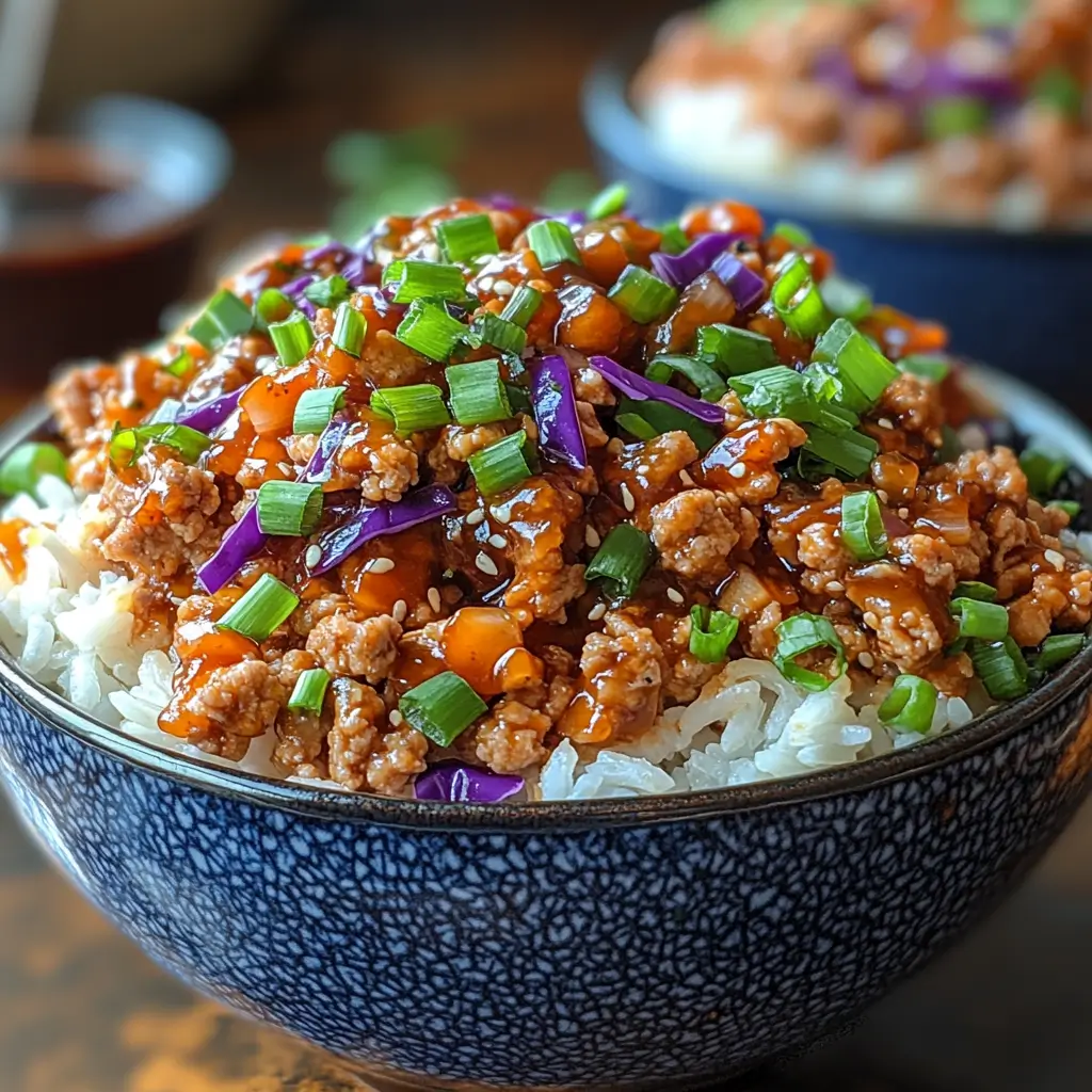 Asian Turkey Power Bowls with Sesame Cabbage Slaw – Vibrant & Healthy