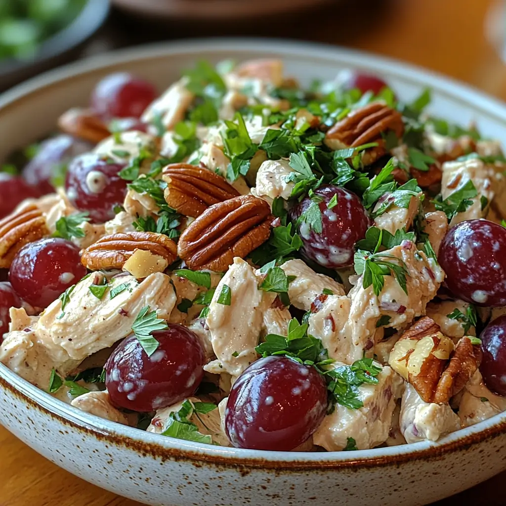 Southern Chicken Salad with Red Grapes & Pecans